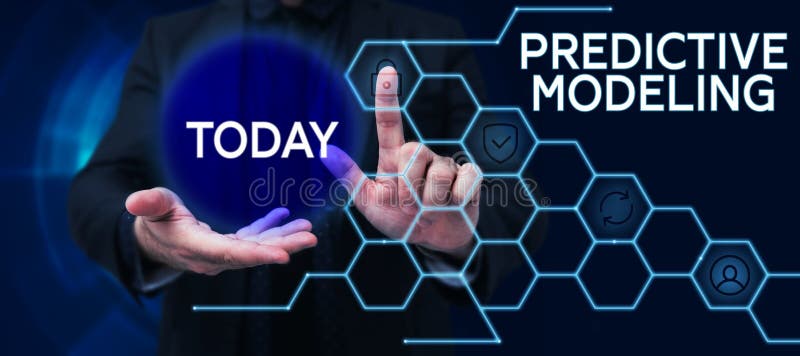 Sign Displaying Predictive Modeling. Internet Concept Maintenance ...