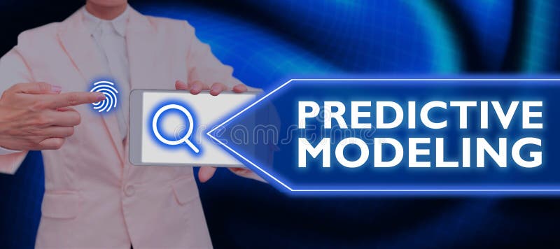 Text Caption Presenting Predictive Modeling. Conceptual Photo ...