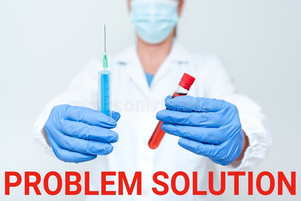 Text Caption Presenting Problem Solution. Word Written on Solving Consists of Using Generic ...