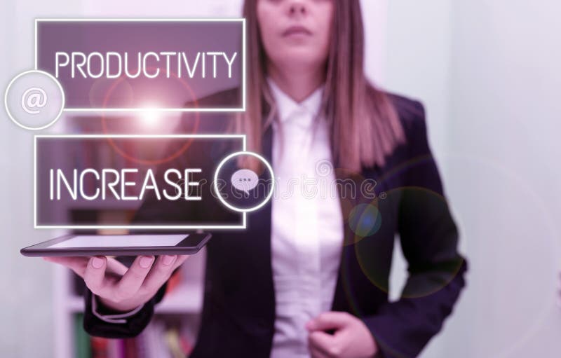 Sign Displaying Productivity Increase. Word for Get More Things Done ... Sign Displaying Productivity Increase. Word for Get More Things Done ...
