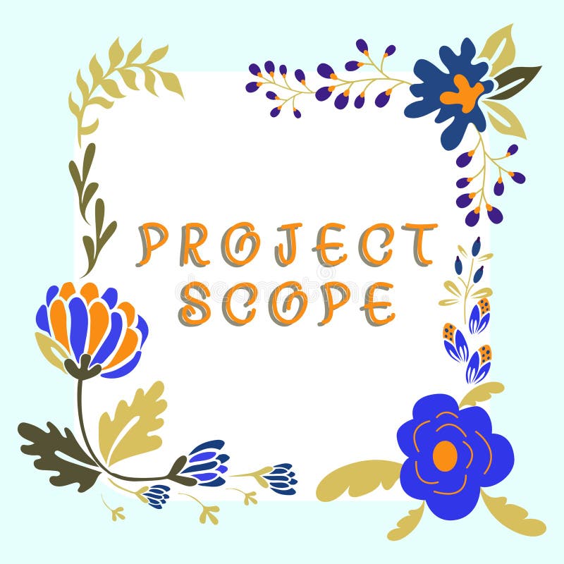 Project Scope Word Cloud Concept Stock Illustration - Illustration of ...