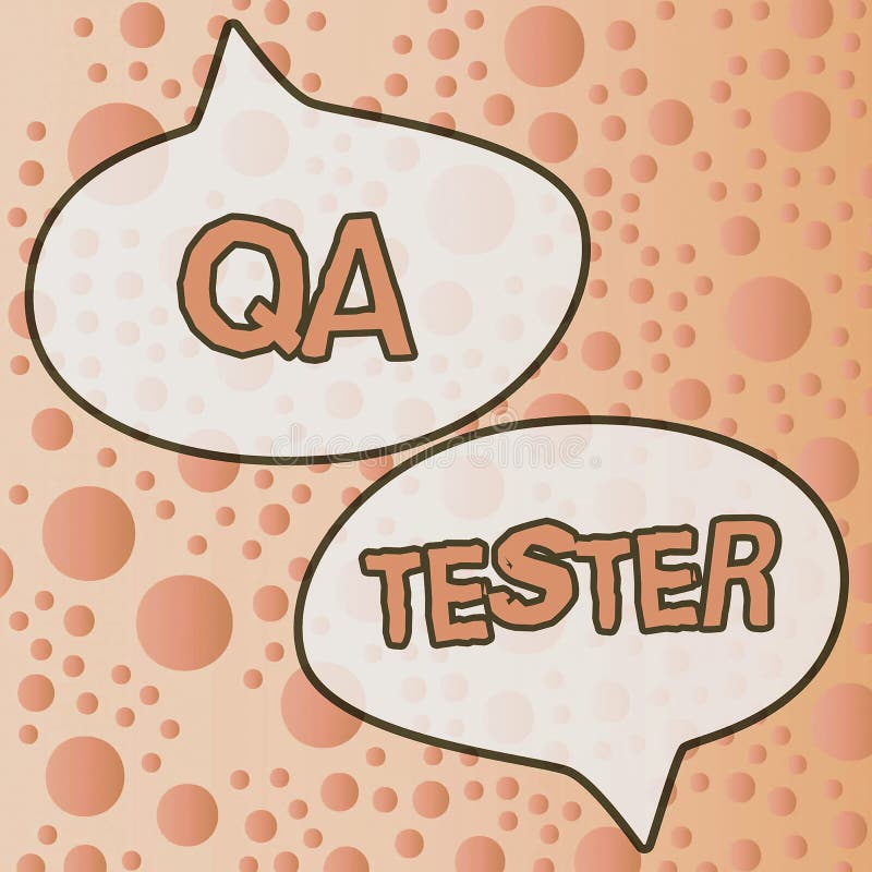 Text Caption Presenting Qa Tester Business Showcase Quality Assurance