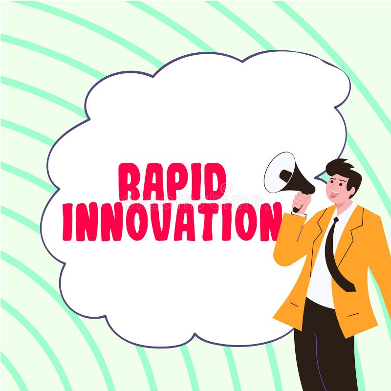 Sign Displaying Rapid Innovation. Concept Meaning Characteristic of a ...
