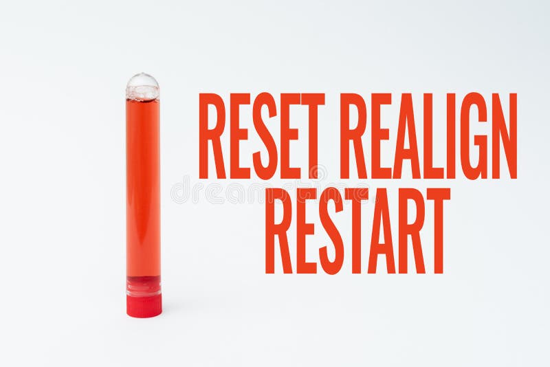 Sign Displaying Reset Realign Restart. Word for Life Audit Will Help ...