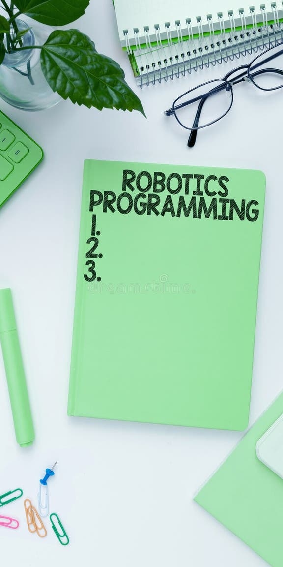 Sign Displaying Robotics Programming. Business Showcase Software that ...