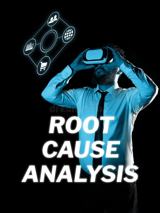 Sign Displaying Root Cause Analysis. Internet Concept Method of Problem ...