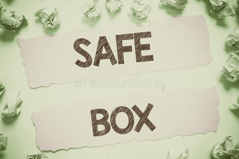 Text Sign Showing Safe Box. Business Overview a Small Structure Where ... Text Sign Showing Safe Box. Business Overview a Small Structure Where ...
