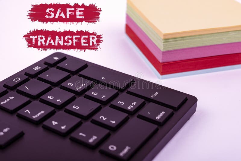 Conceptual Display Safe Transfer. Business Concept Wire Transfers ...