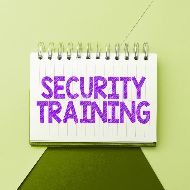 Sign Displaying Security Training. Conceptual Photo Providing Security ...