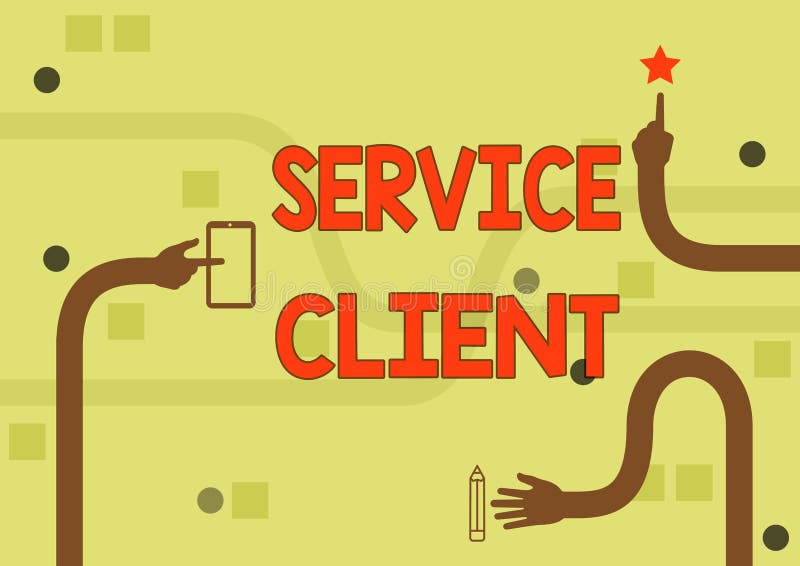 Sign Displaying Service Client. Business Showcase Dealing with ...