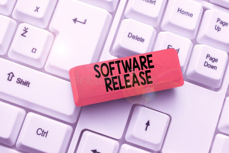 Sign Displaying Software Release. Business Overview Sum of Stages of ...