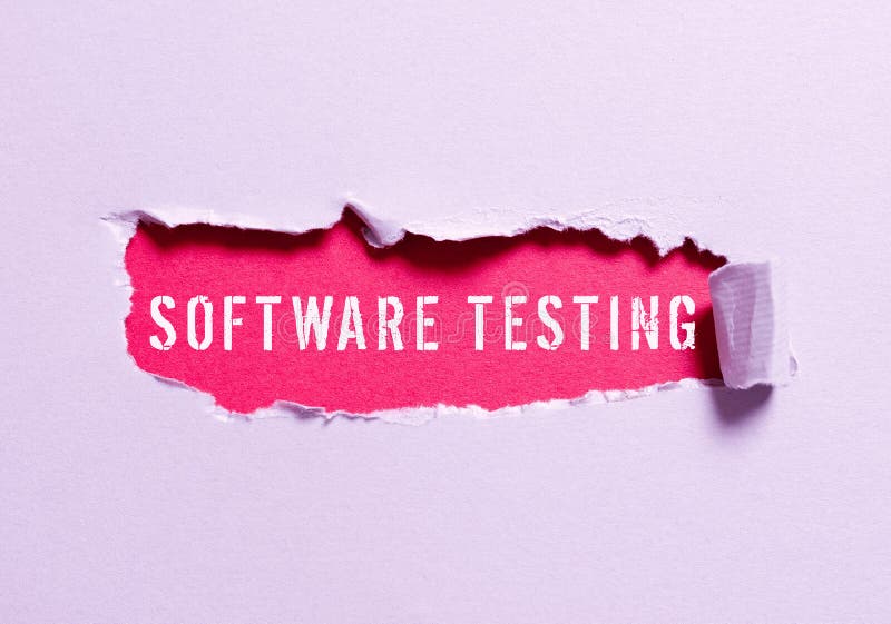 Sign Displaying Software Testing. Business Overview Activity To Check ...