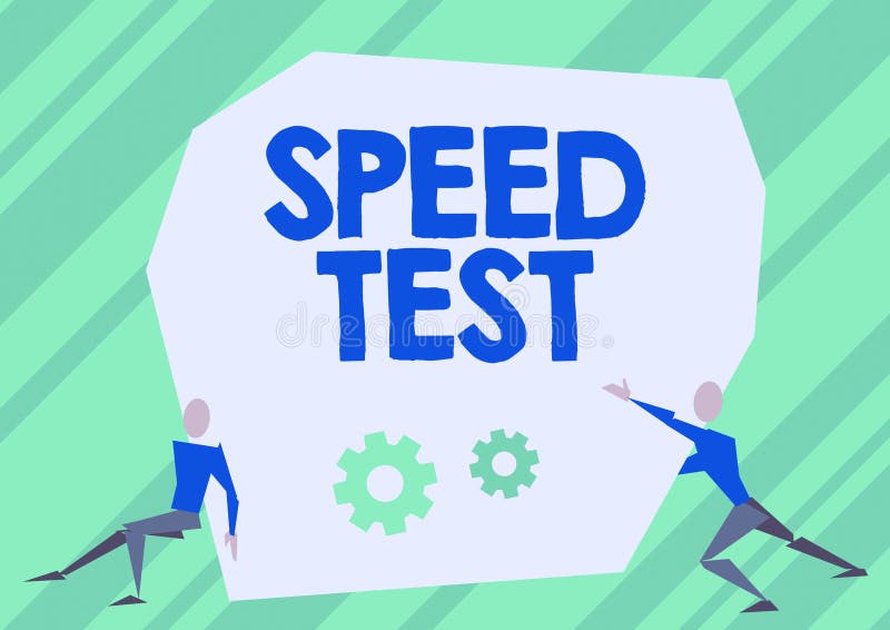 Sign Displaying Speed Test. Internet Concept Psychological Test for the ...
