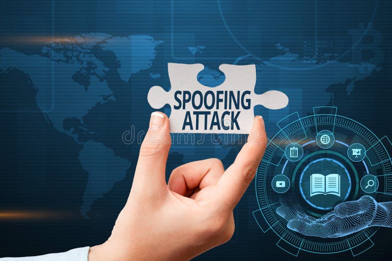 Sign Displaying Spoofing Attack. Business Idea Impersonation of a User ... Sign Displaying Spoofing Attack. Business Idea Impersonation of a User ...