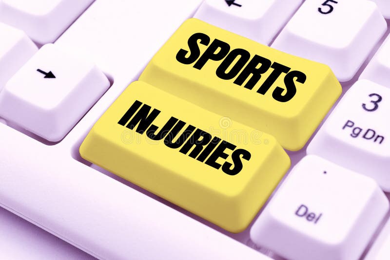Sign Displaying Sports Injuries. Word for Program that Helps Employees ...