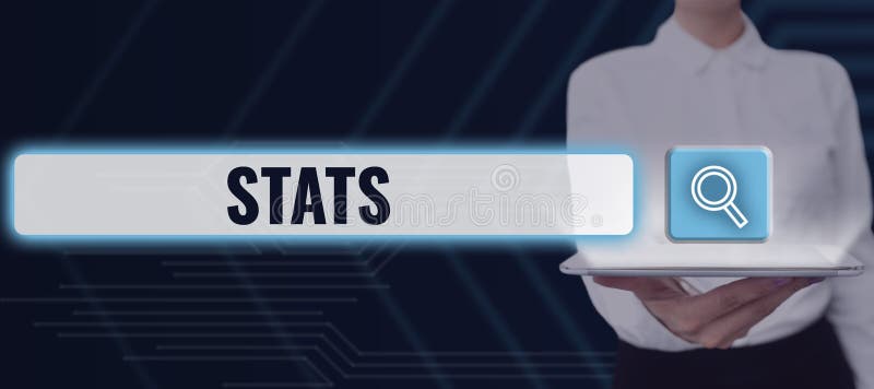 Sign Displaying Stats Business Concept Practice Or Science Of Collecting And Analysing