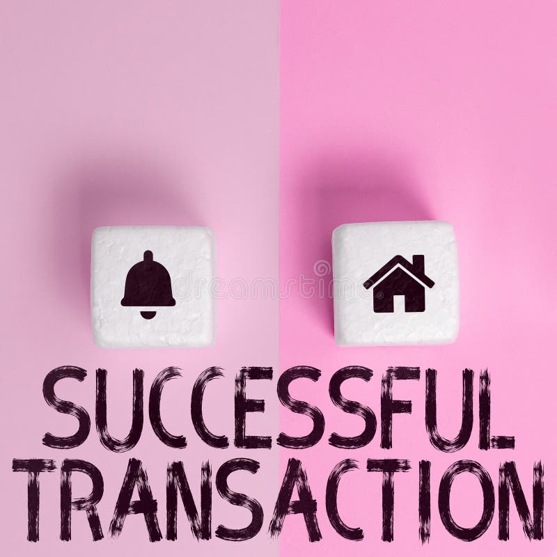 Text Showing Inspiration Successful Transaction. Business Showcase ...