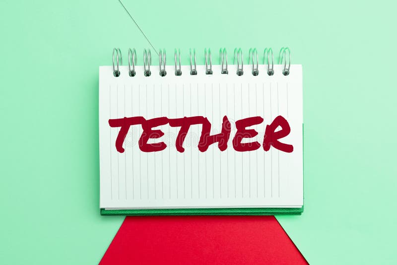 Writing Displaying Text Tether. Business Showcase Use Smartphone in ...