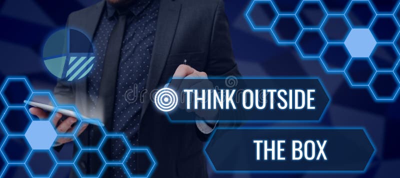 Conceptual Caption Think Outside the BoxBe Unique Different Ideas Bring ...