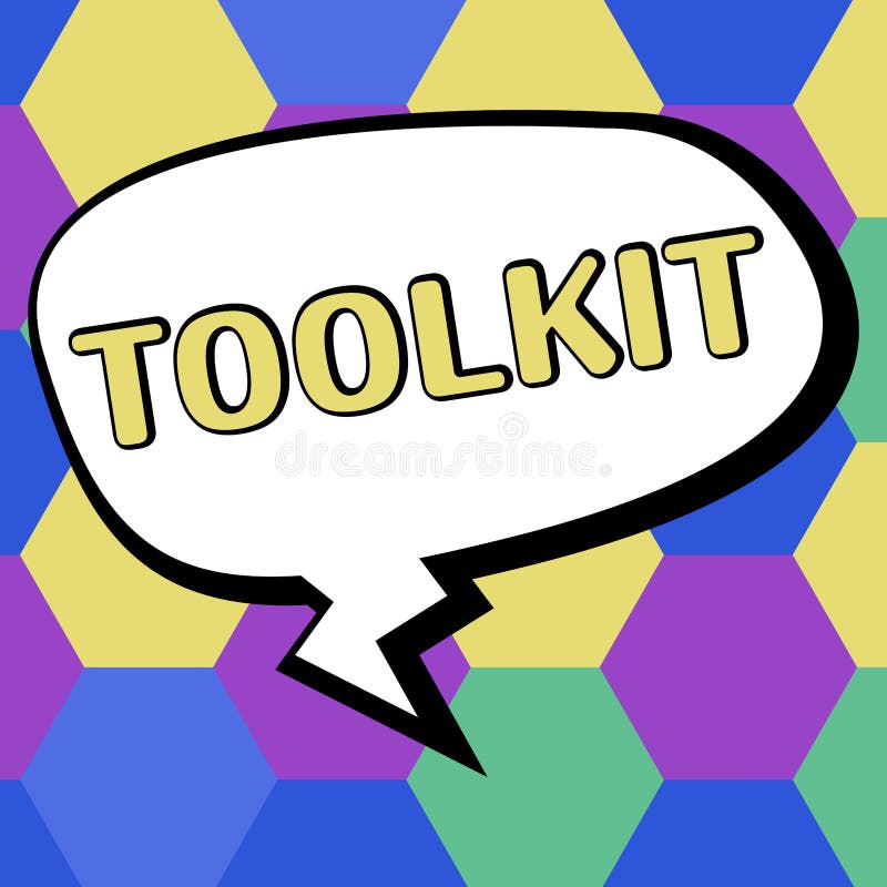 Sign Displaying Toolkit. Business Approach Set of Tools Kept in a Bag ...