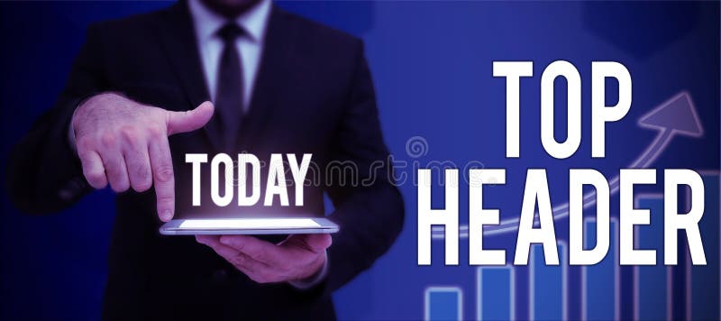 Handwriting Text Top Header. Word Written on Text at the Top of a Page ...