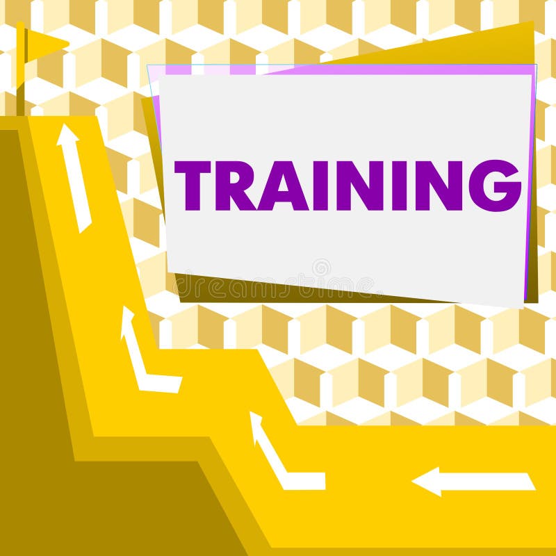 Sign Displaying Training. Business Showcase an Activity Occurred when ...