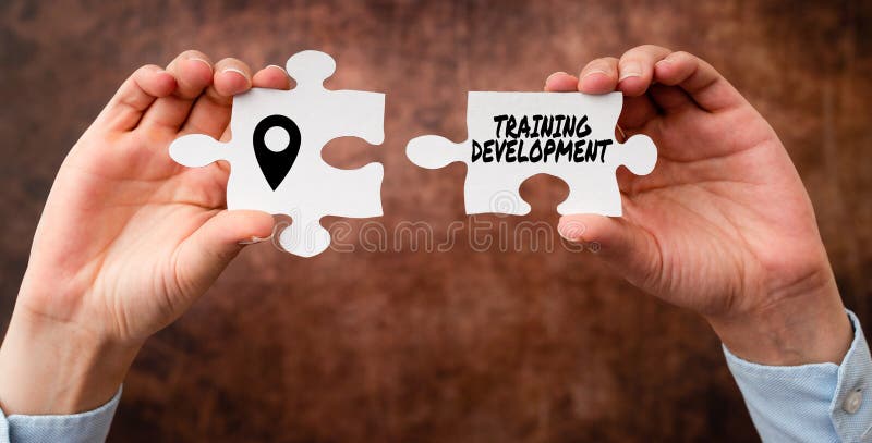 Sign Displaying Training Development. Business Idea Learn and Expand ...
