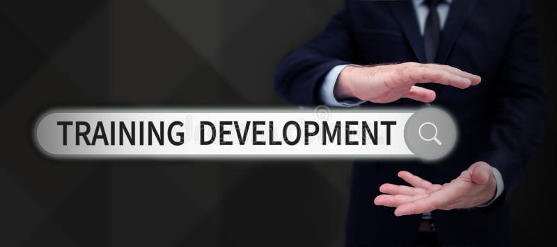 Sign Displaying Training Development. Word Written on Learn and Expand ...