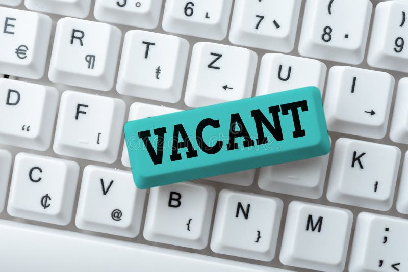 Sign Displaying Vacant. Business Approach Lacking Contents Which Could ...