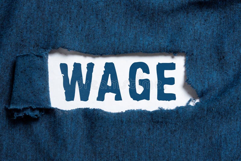 Writing Displaying Text Wage Business Overview Monetary Compensation