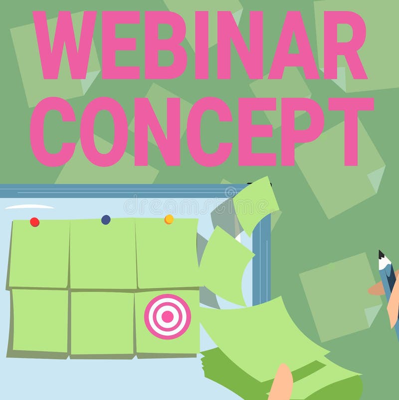 Sign Displaying Webinar Concept. Business Idea Webinar Concept Backdrop ...
