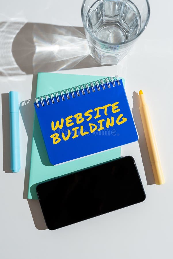 Sign Displaying Website Building. Business Concept Site is Constructed ... Sign Displaying Website Building. Business Concept Site is Constructed ...