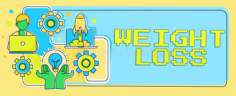 Sign Displaying Weight Loss. Business Showcase Decrease in Body Fluid ...