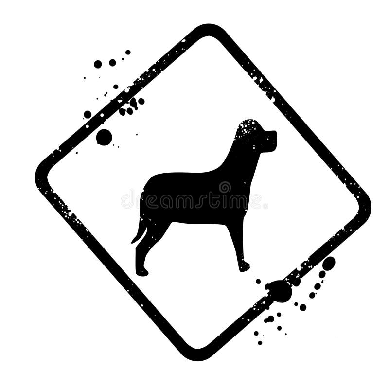 Sign for dog stock illustration. Illustration of season - 26128575