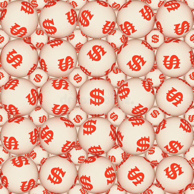 Sign Dollar, Seamless Texture Stock Illustration - Illustration of ...