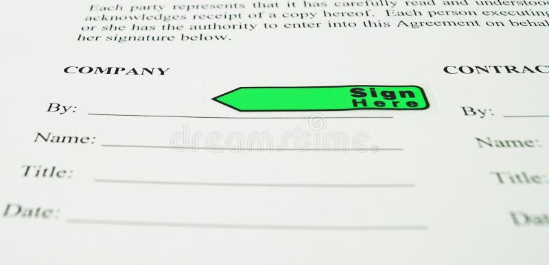 Business Contract Sign Here Stock Image - Image of files, lawsuit: 32573067