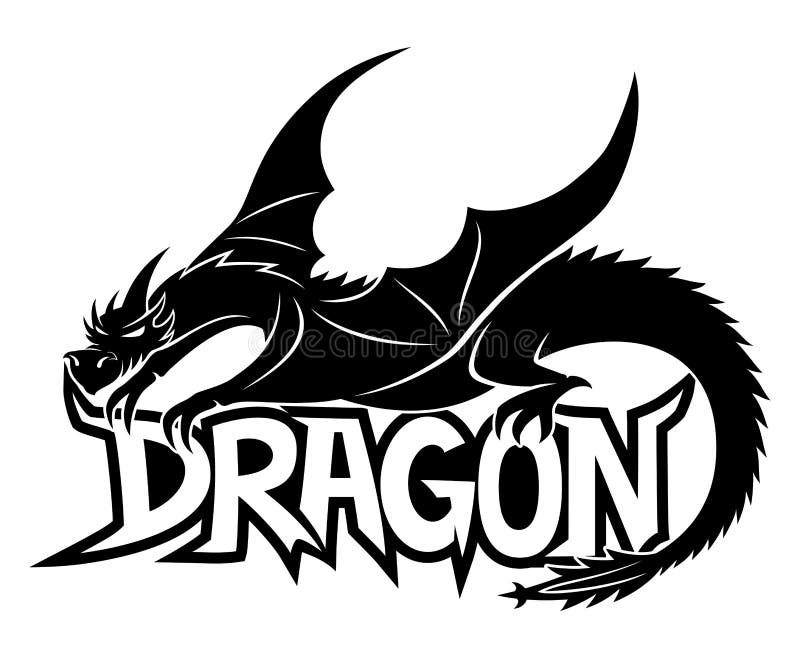 Sign of dragon. stock vector. Illustration of curve, adornment - 59035104