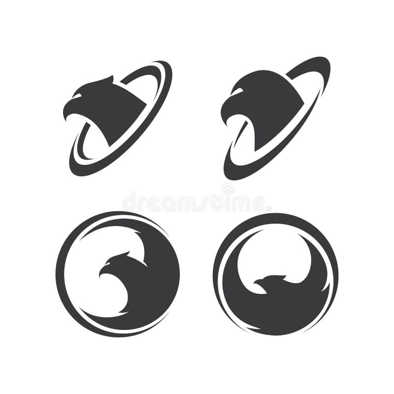 Sign of Eagle Head with Circle Logo Vector Icon Illustration Stock ...