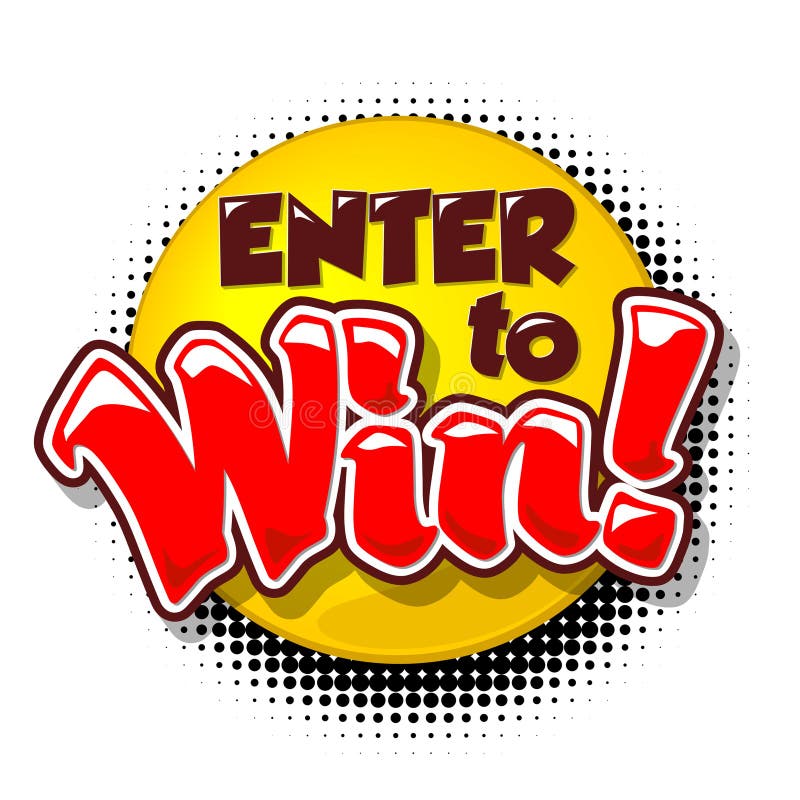 Enter To Win on Circle Push Button Stock Vector - Illustration of enter ...