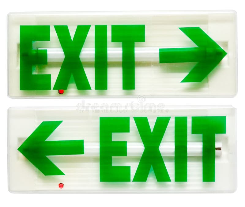 Sign exit stock image. Image of light, right, directional - 11318967