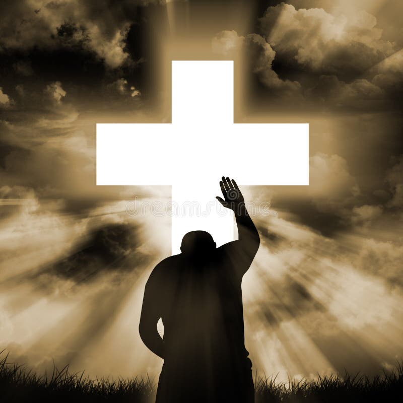 Sign of faith stock illustration. Illustration of hand - 13722734