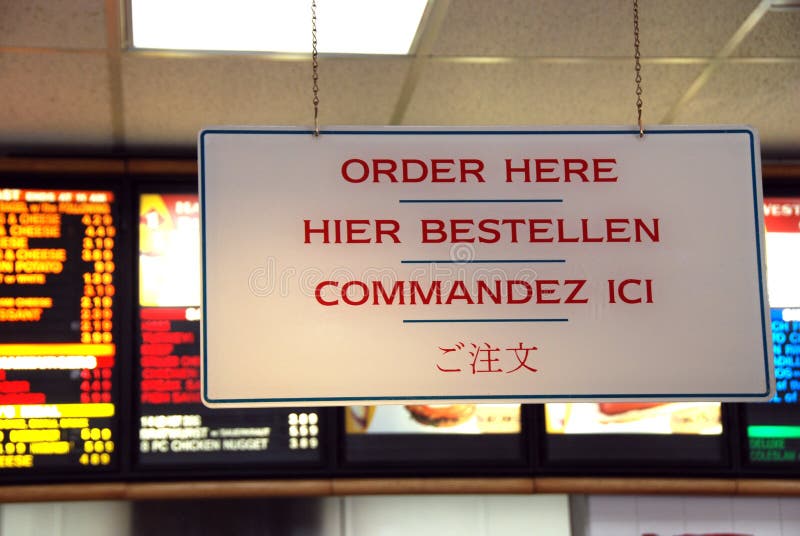 Order here sign editorial image. Image of direction - 143517865