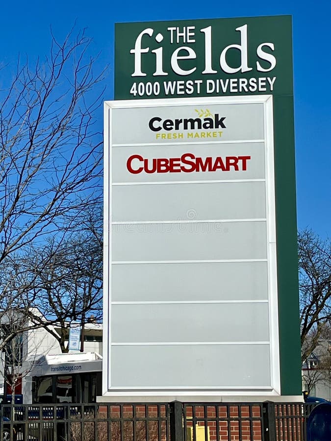 Sign for the Fields Studios Site in March, 2024 in Chicago Editorial ...