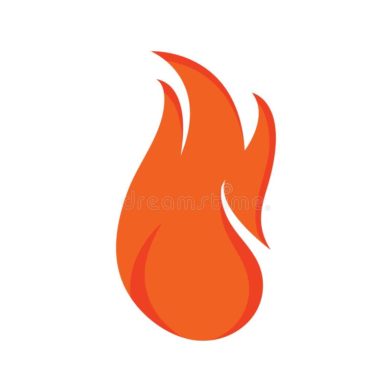 Sign of Fire Flame Logo Vector Icon Illustration Stock Vector ...