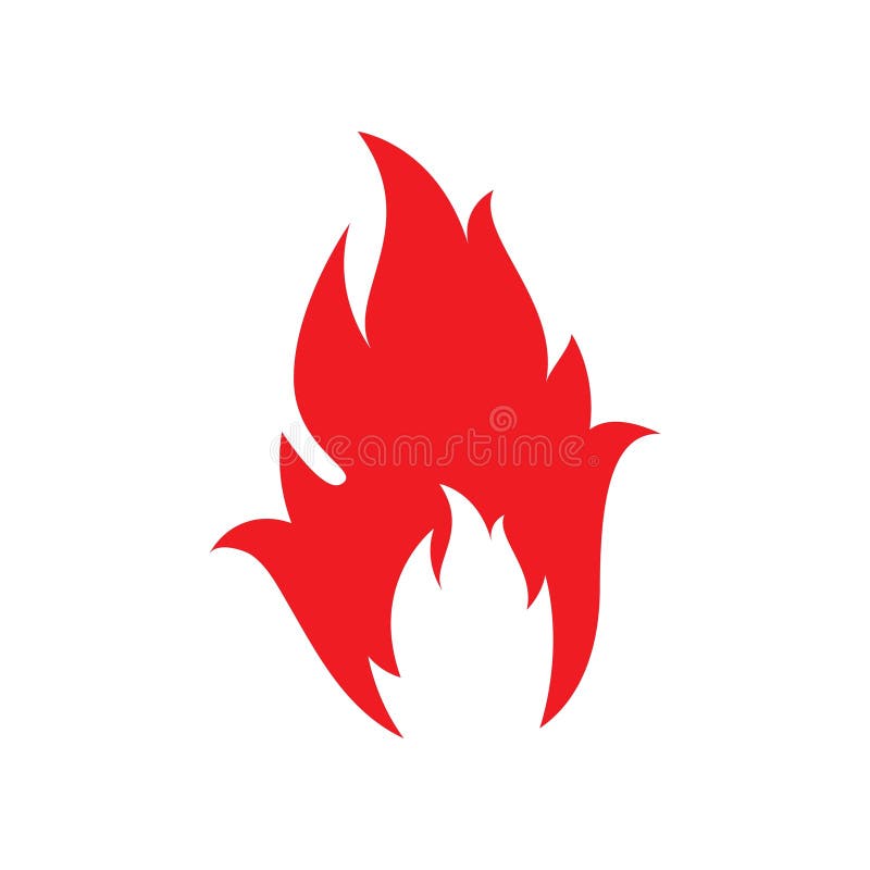 Sign of Fire Flame Logo Vector Icon Illustration Stock Vector ...