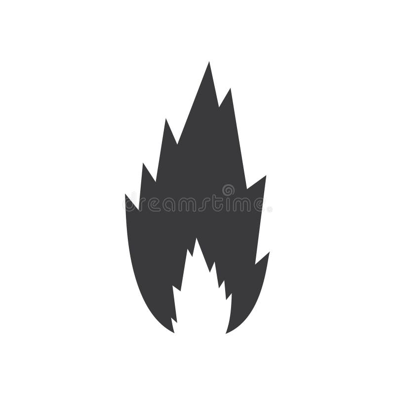 Sign of Fire Flame Logo Vector Icon Illustration Stock Illustration ...