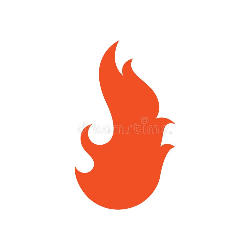 Sign of Fire Flame Logo Vector Icon Illustration Stock Vector ...