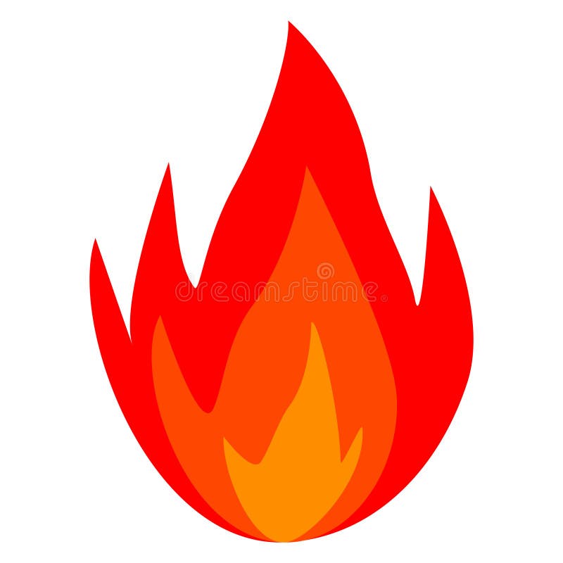 Sign Flame Icon Vector Fire Source, Heat Flame Fire Concept Stock ...