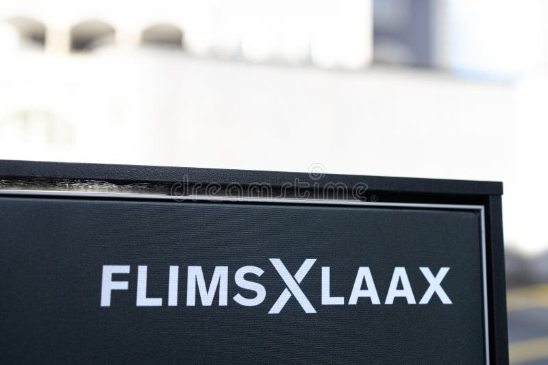 A Sign of Flims X Laax in Switzerland Editorial Image - Image of laax ...