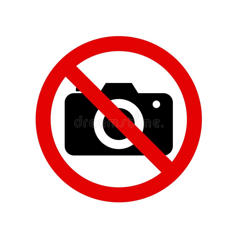 Sign Forbidding Photography- Vector Illustration Stock Vector ...